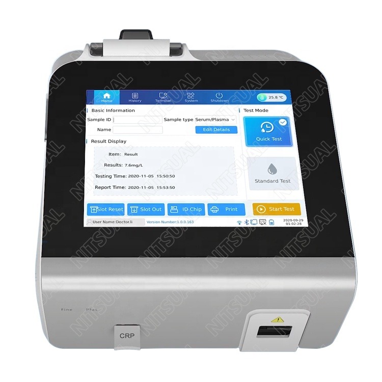 POCT Immunofluorescence Immunoassay Analyzer Hormone Analyzer Machine CRP HbA1c Quantitative ...